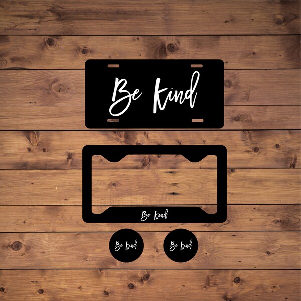 Be Kind License Plate Frame - Etsy