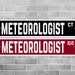 Meteorologist/meteorologist Sign/meteorologist Gift/custom Street Sign ...