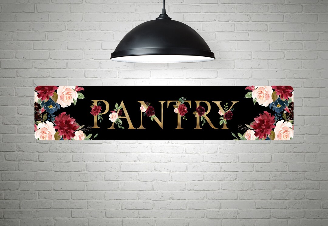 Pantry Sign/pantry Organization/kitchen Sign/pantry Door Decal/kitchen ...