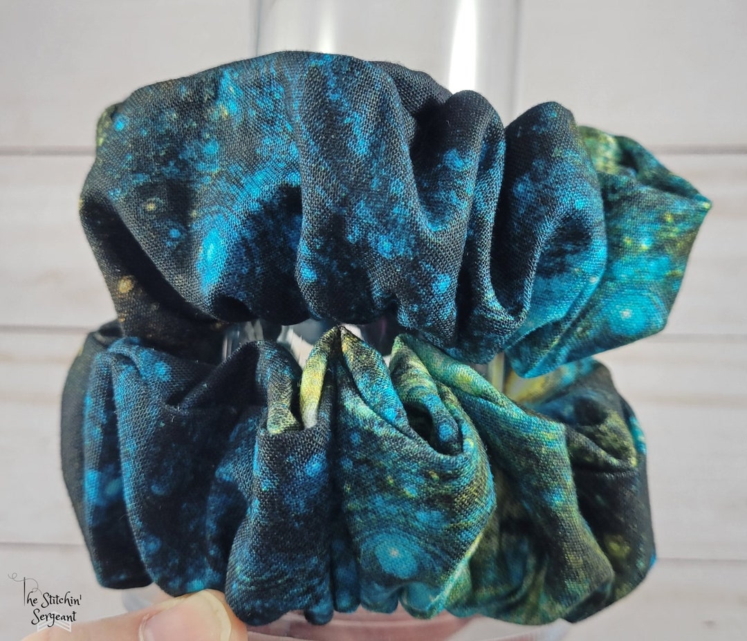 Unique Celestial Scrunchie Blue Galaxy Scrunchie Nebula - Etsy