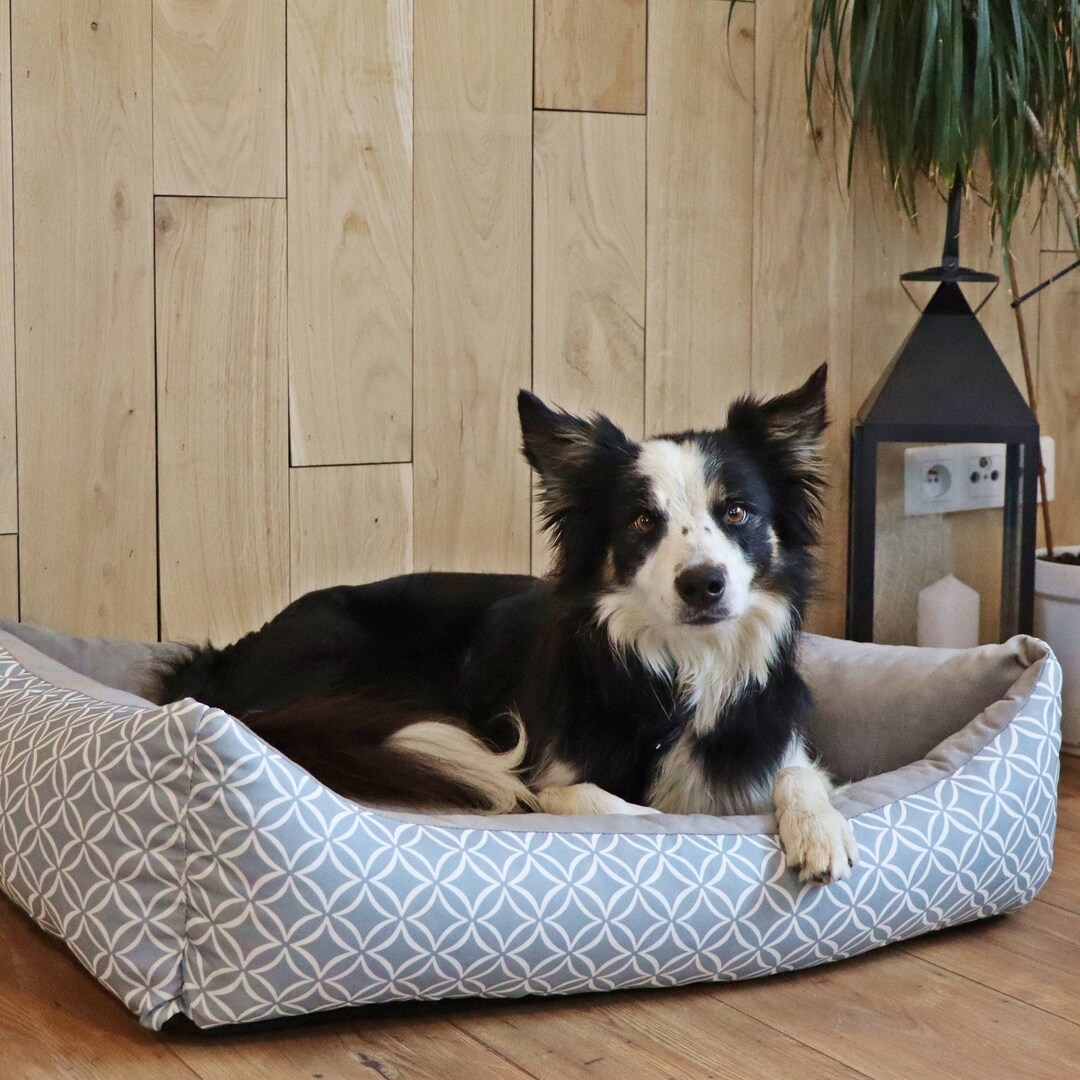 4L Textil OTTO Cuddly Boho Dog Bed Washable Dog Basket Medium Sized Dog ...