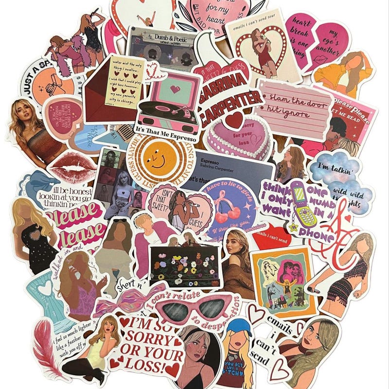 Sabrina Carpenter Stickers - Etsy