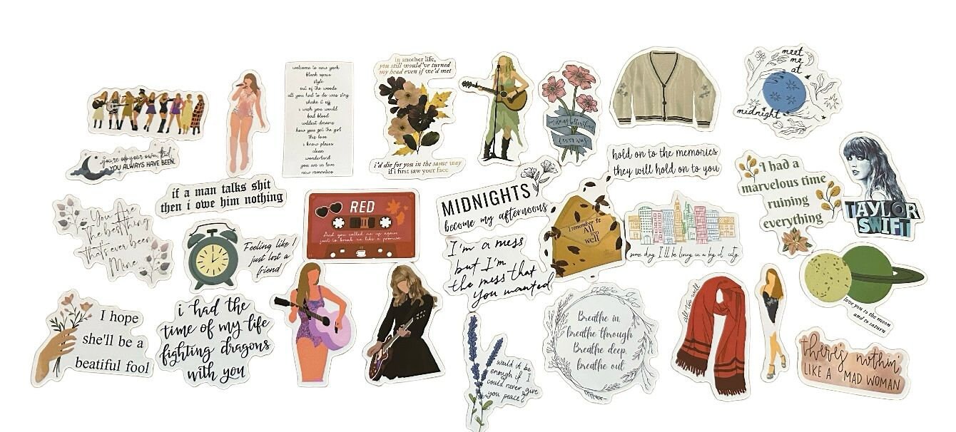 Taylor Swift Sticker Taylors Version All Eras Album - Etsy