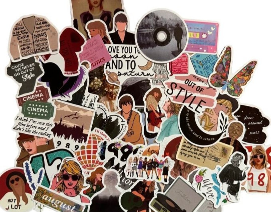 Taylor Swift All Eras Stickers | Debut to TLOASG Vinyl Sticker Pack for ...