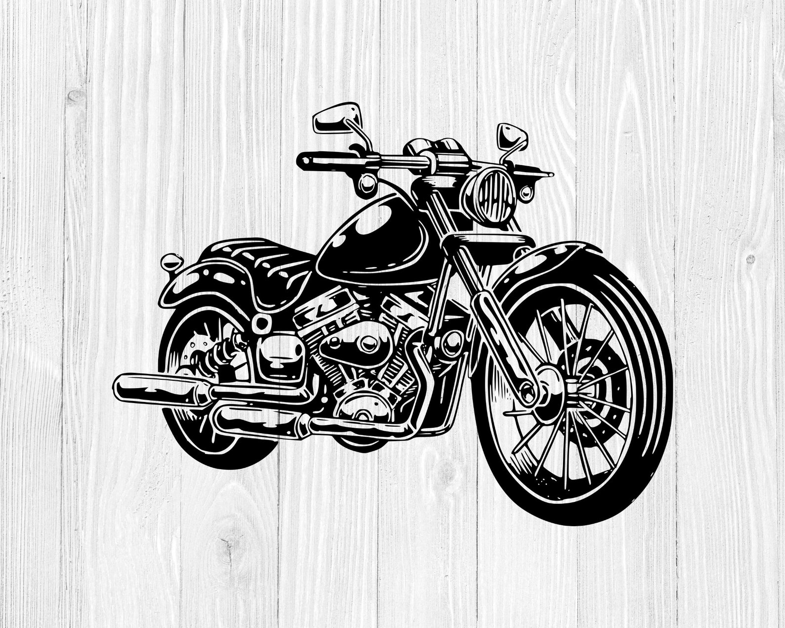 Motorcycle SVG. Biker SVG. Motorbike SVG Files for Cricut. Motorcycle ...