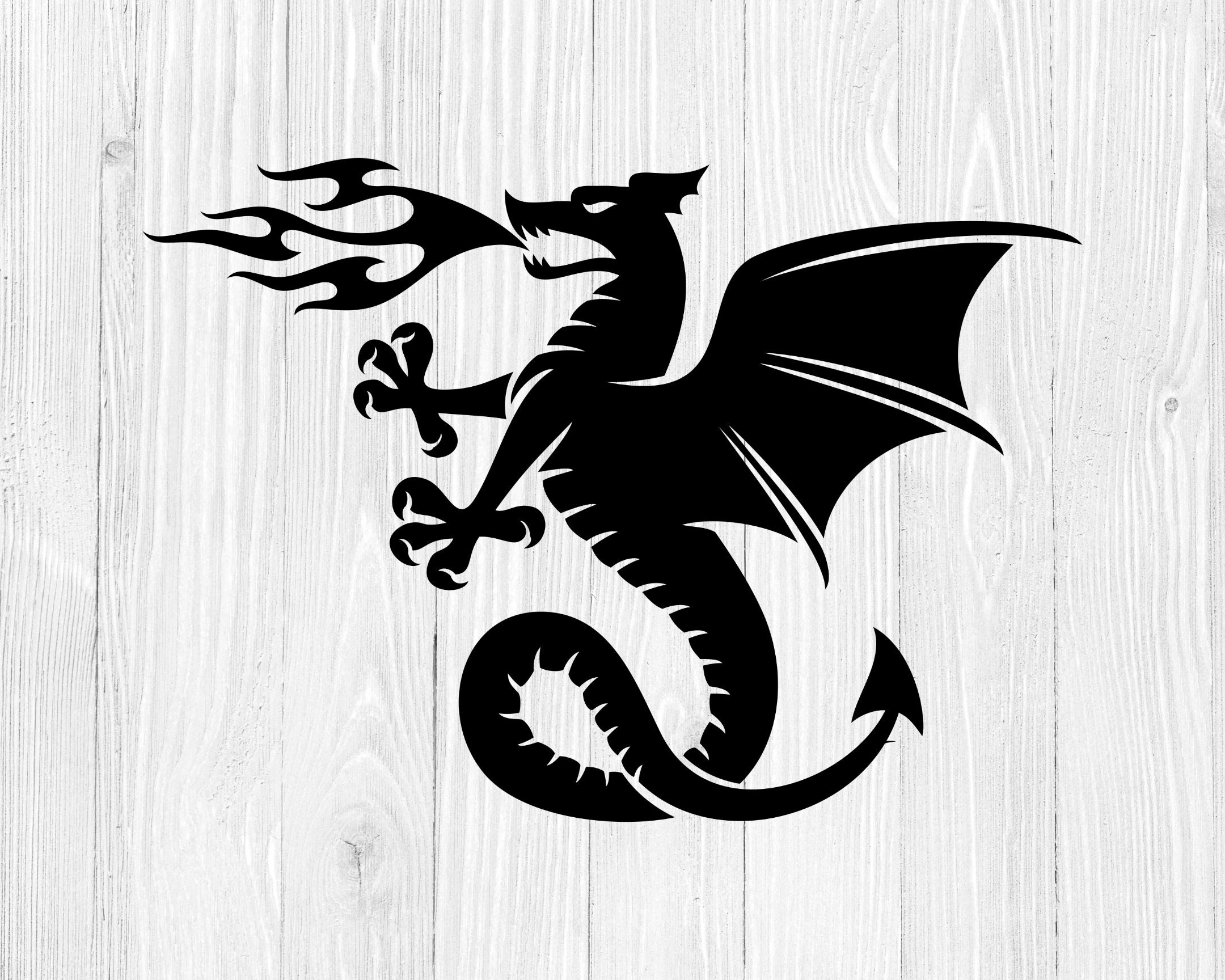 Fire Dragon Clipart, Vector Graphics. Easy to Use. Perfect for Your ...
