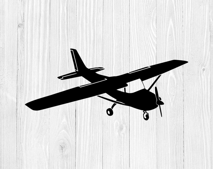 Flying Airplane SVG Cut File, Airplane Front View Clipart, Passenger Plane Silhouette, Air ...