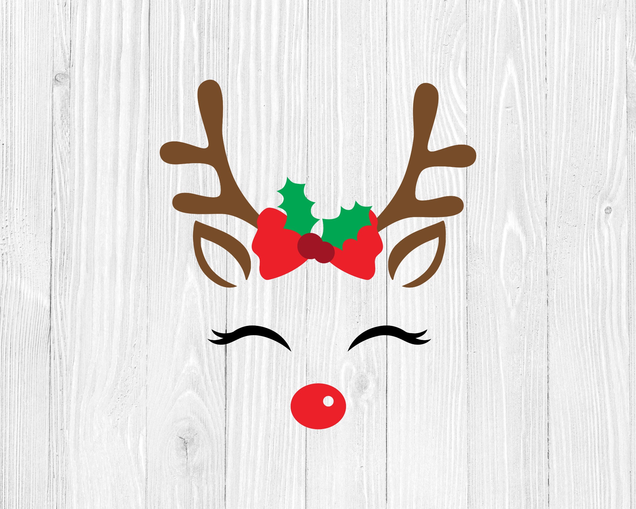 Reindeer SVG, Reindeer Face Svg, Reindeer Clipart, Dfx Eps Png Files ...