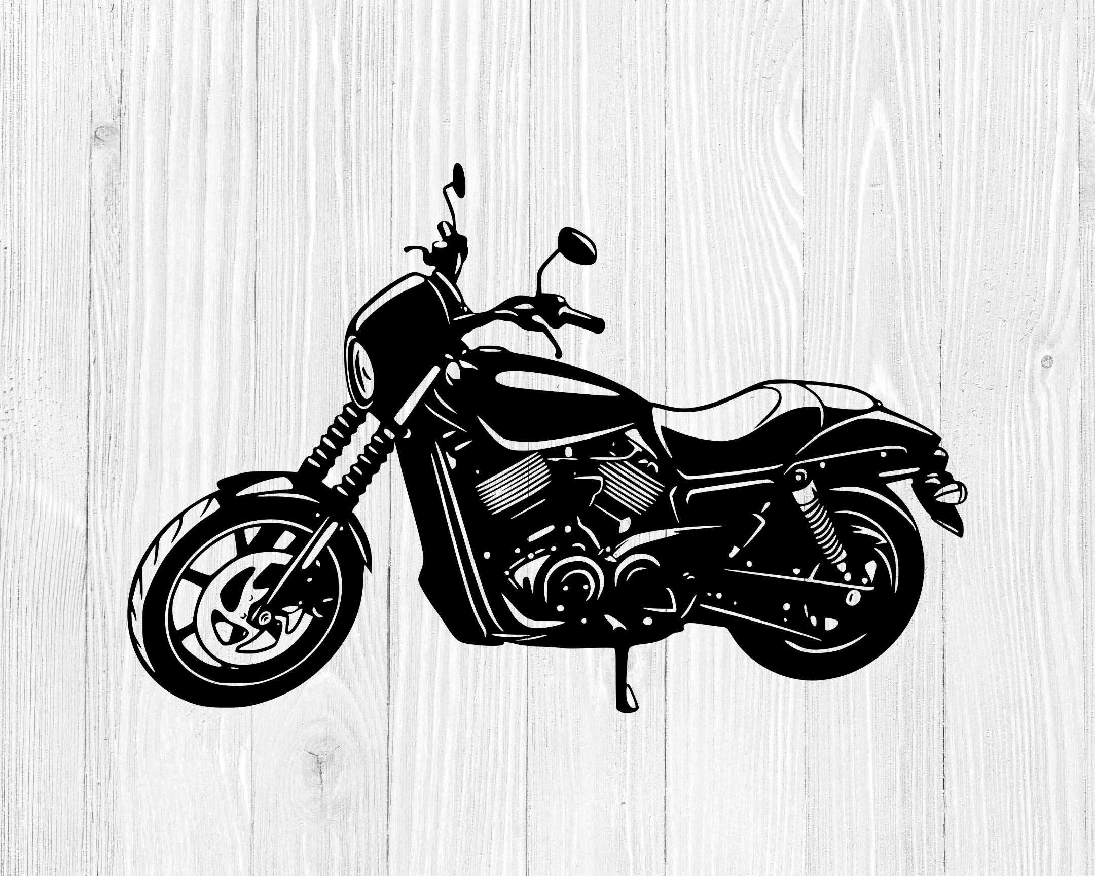 Motocicleta SVG. Biker SVG. Archivos SVG de moto para Cricut. Descarga ...