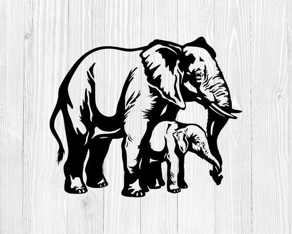 Olifant SVG. Olifant Clipart. Elephant SVG Files voor Cricut. - Etsy België