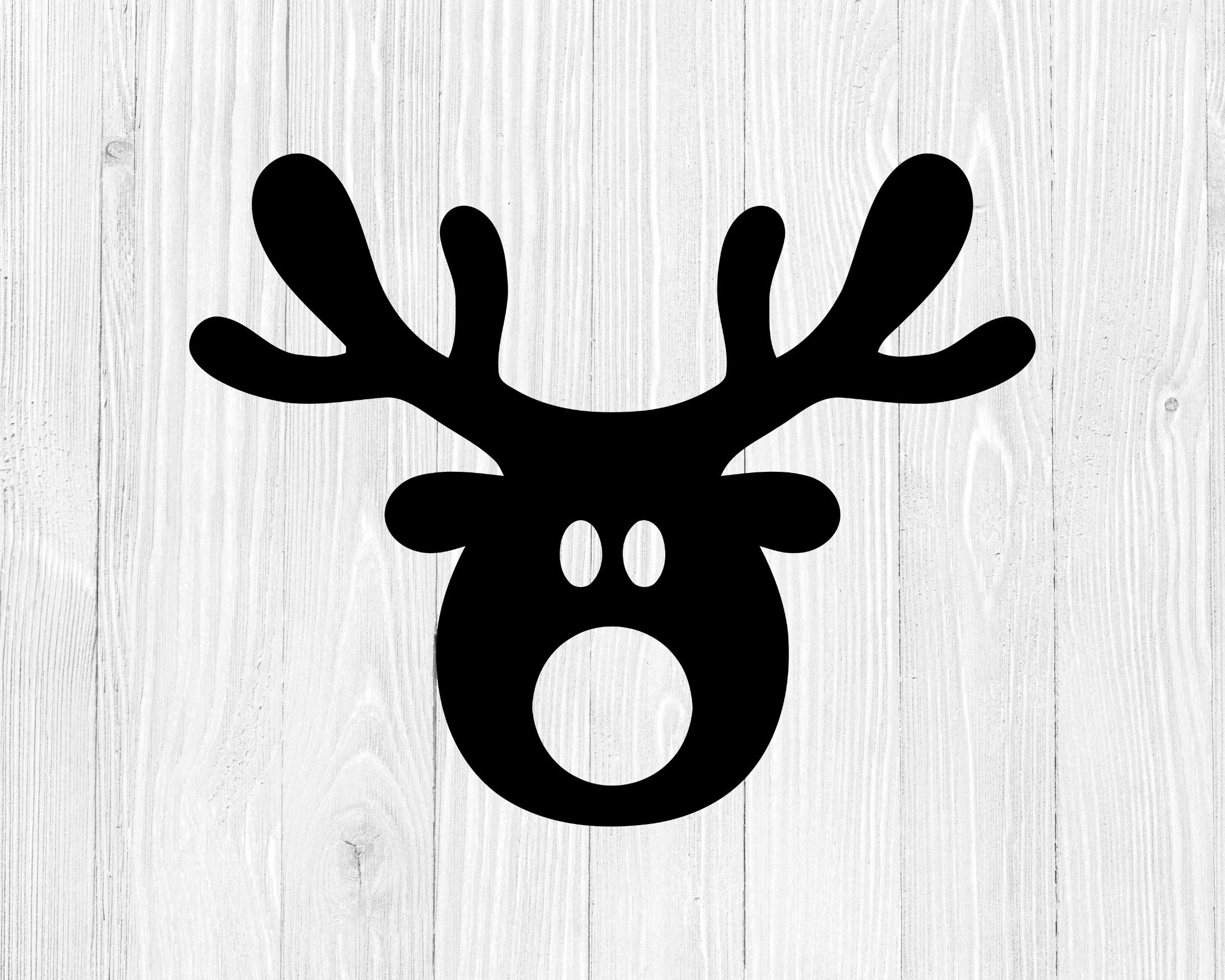 Reindeer SVG Reindeer Face Svg Reindeer Clipart Dfx Eps Png - Etsy