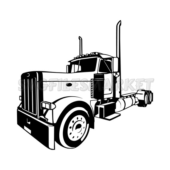 Semi Truck Svg Vector Graphics Easy to Use. Perfect for Your | Etsy
