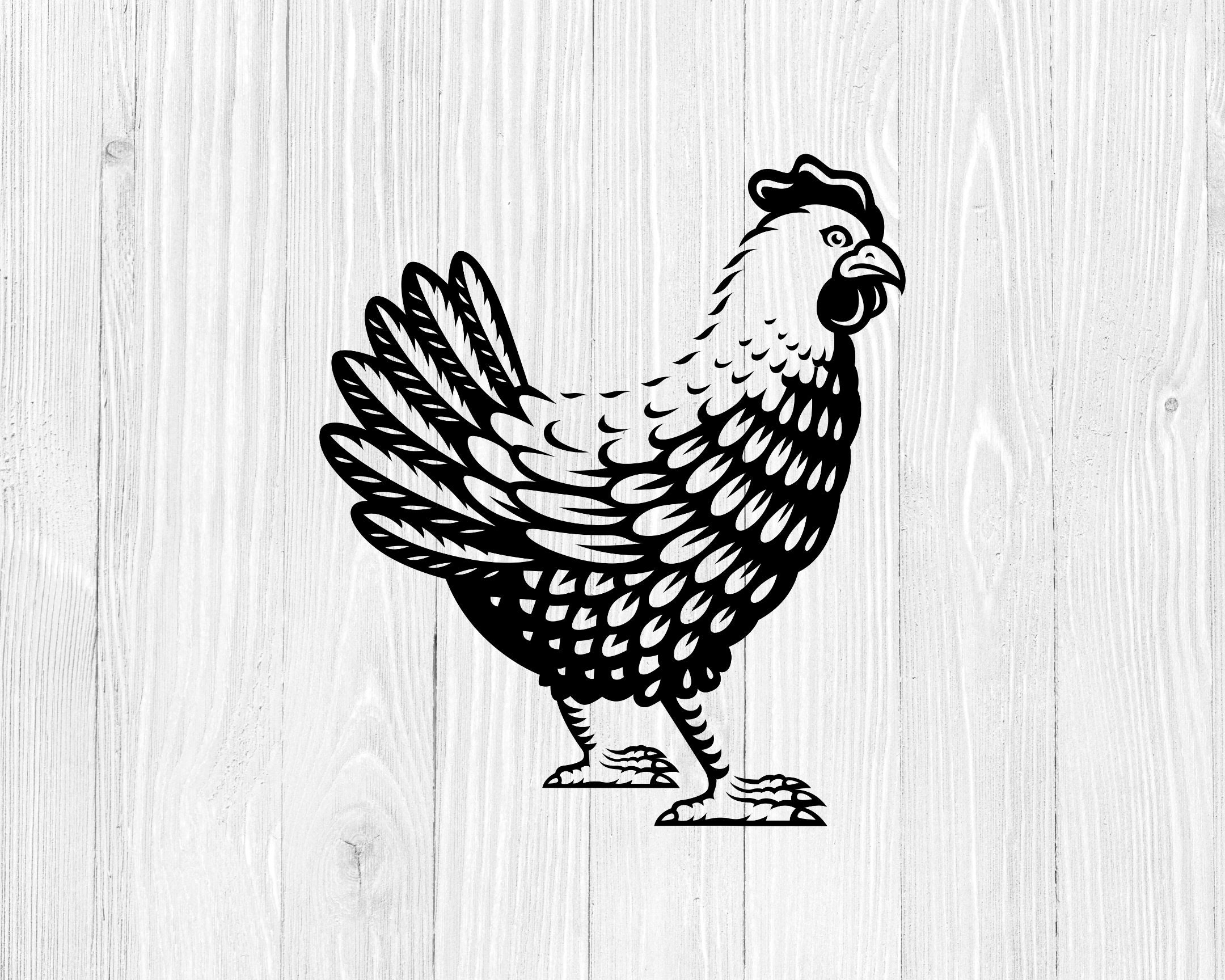 Chicken SVG, Chicken Clipart, Hen Svg. Dfx Eps Png Files Included - Etsy