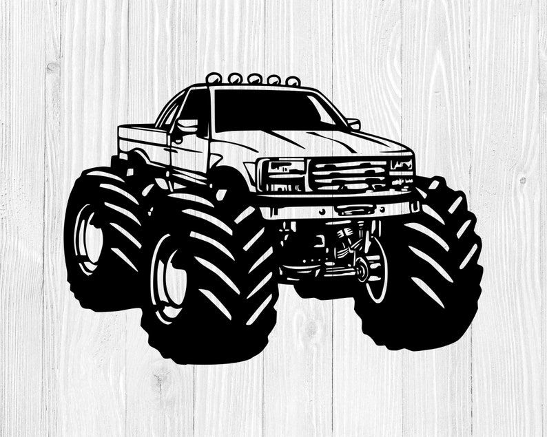 Monster Truck SVG, Vector Graphics, Easy to Use. Perfect for Your ...