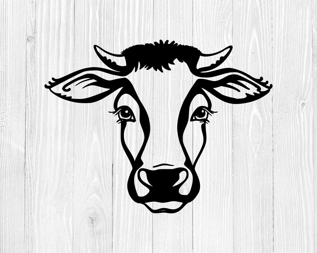 Cow Head SVG. Farm Animal SVG. Cow Clipart Files for Cricut. - Etsy