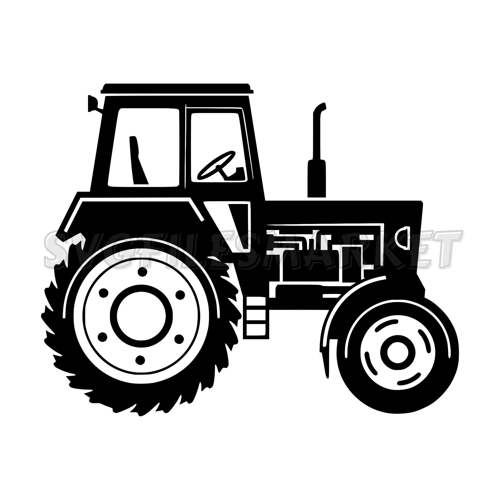 Tractor SVG. Tractor Clipart. Farm Machine Files for Cricut. | Etsy Canada