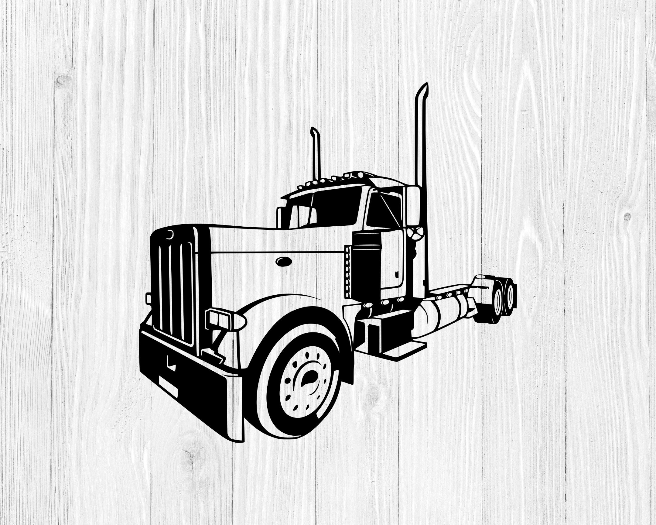 Peterbilt Dessin Noir Et Blanc