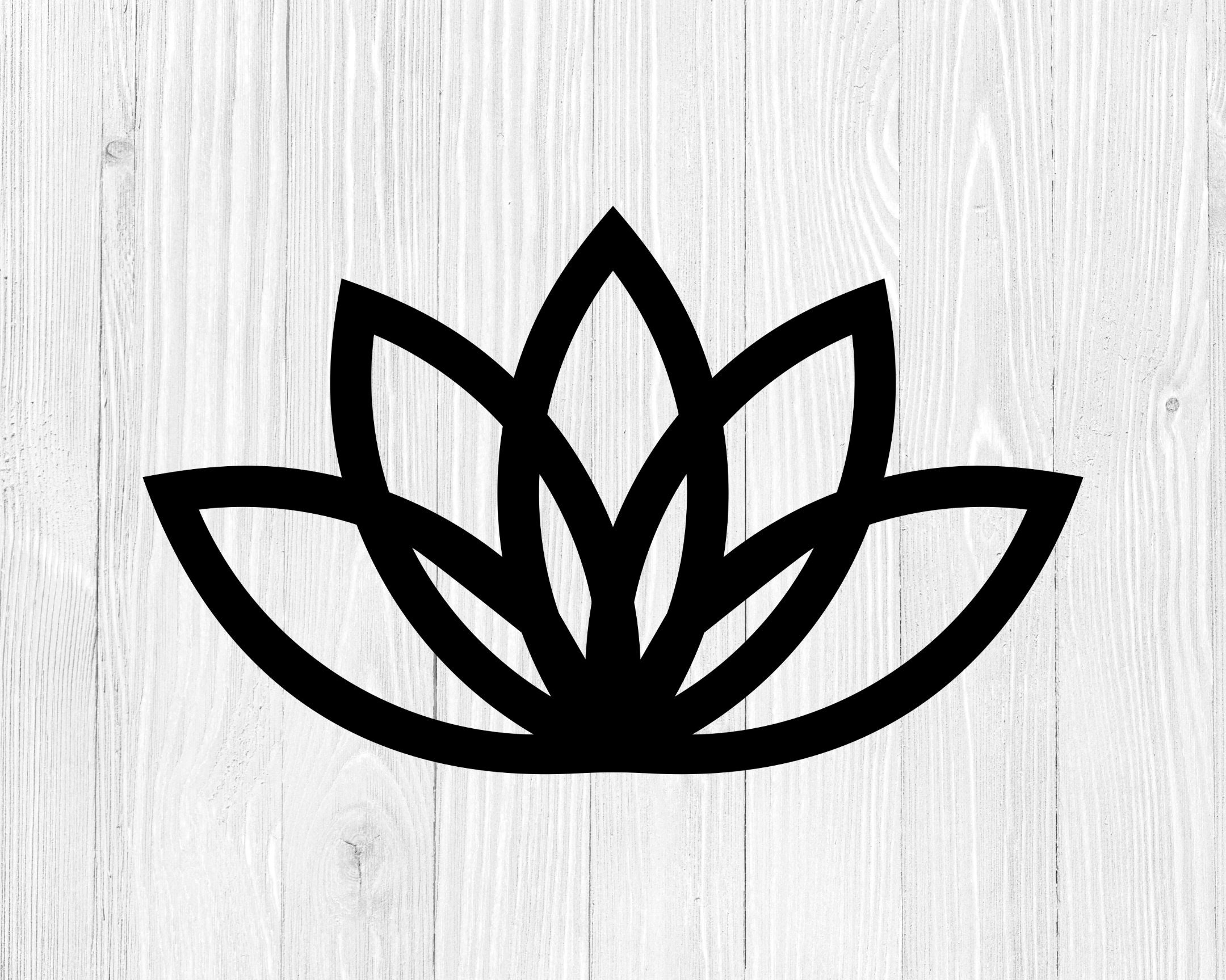 Lotus SVG Logo Vector Graphics Easy to Use. Perfect for Your - Etsy