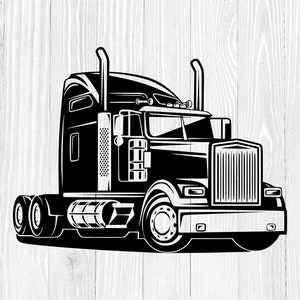 Semi Truck Svg, Vector Graphics, Easy to Use. Perfect for Your Project ...