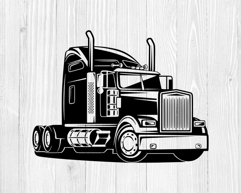 Semi Truck Svg, Vector Graphics, Easy to Use. Perfect for Your Project ...