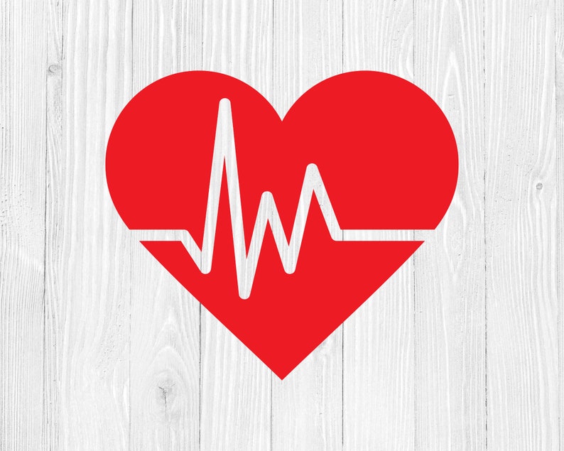 Heart Beat SVG, Vector Graphics for Stickers T-shirts Decals and More ...