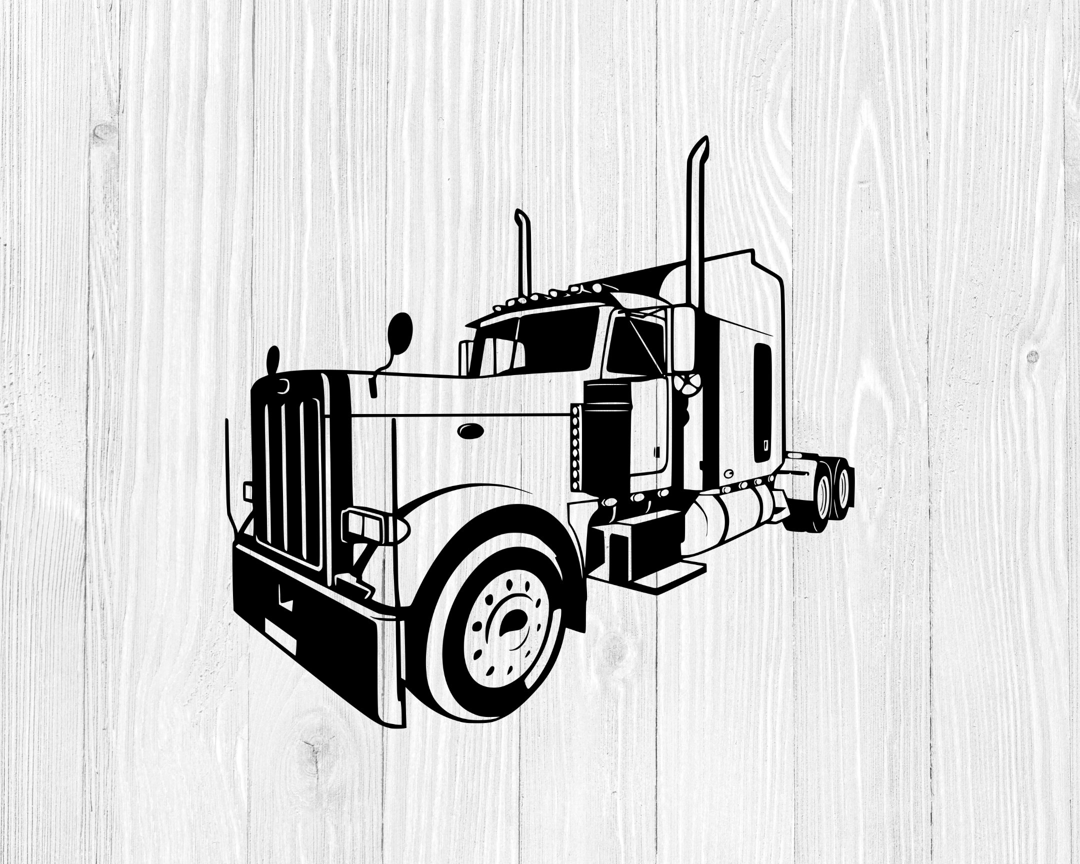 Semi Truck Svg, Vector Graphics, Easy to Use. Perfect for Your Project ...