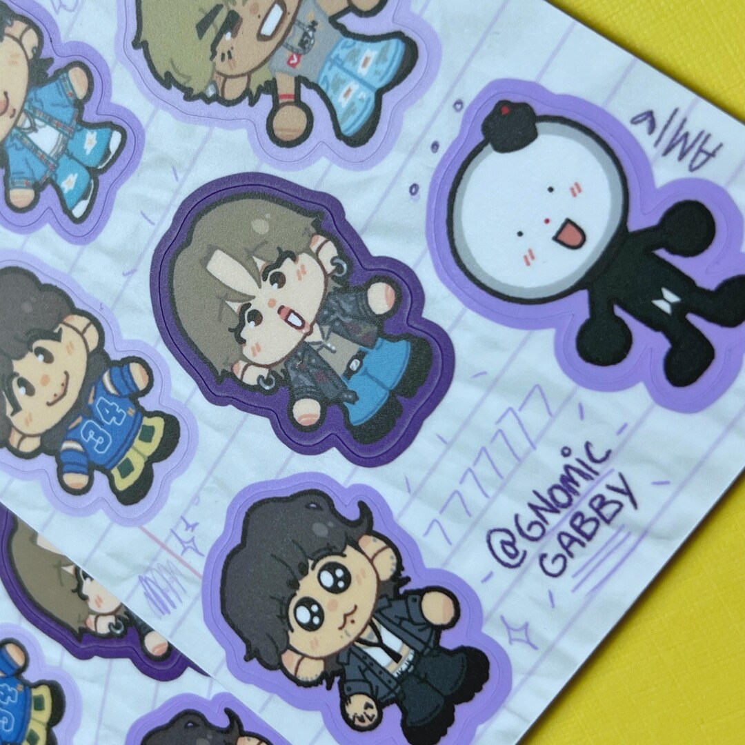 BTS Chibis Sticker Sheet - Etsy