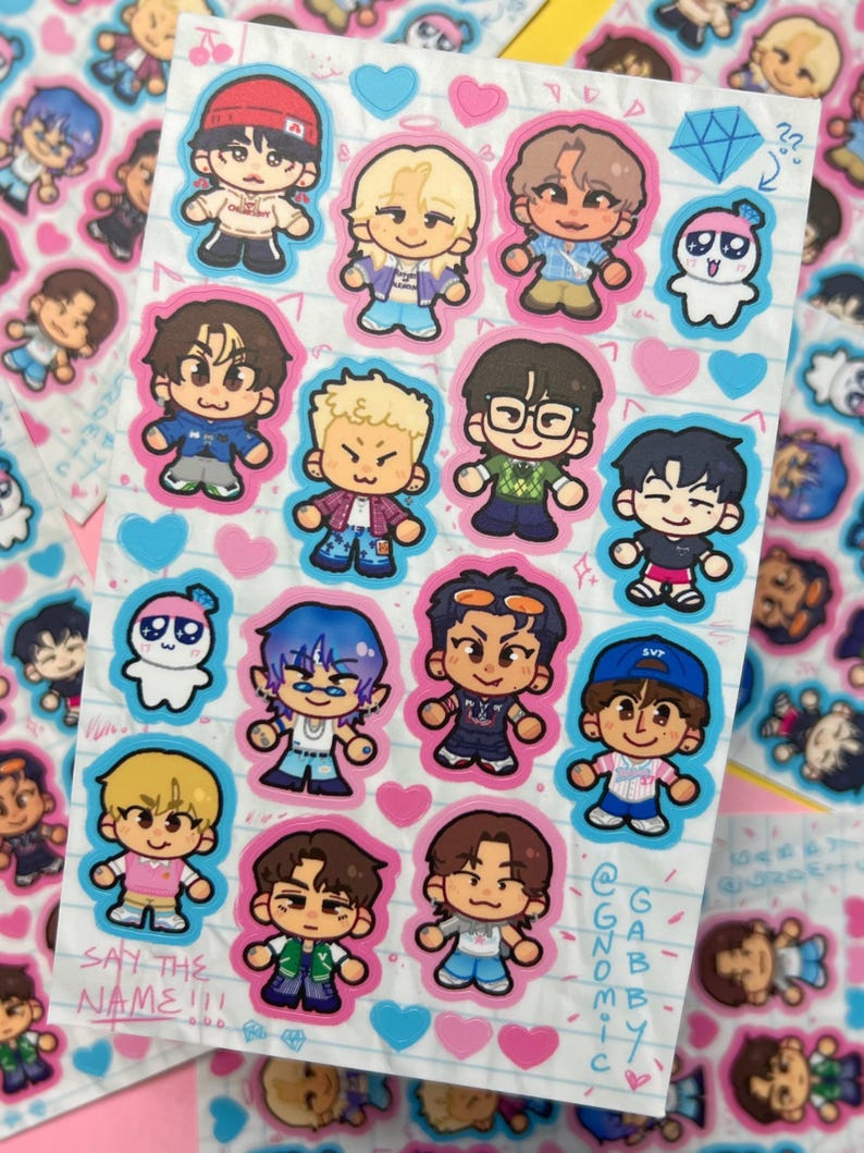 SVT Chibis Sticker Sheet - Etsy