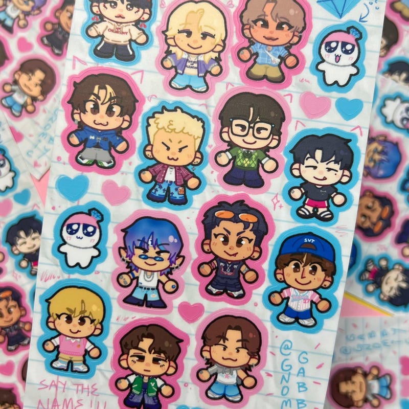 Seventeen Sticker Sheets - Etsy