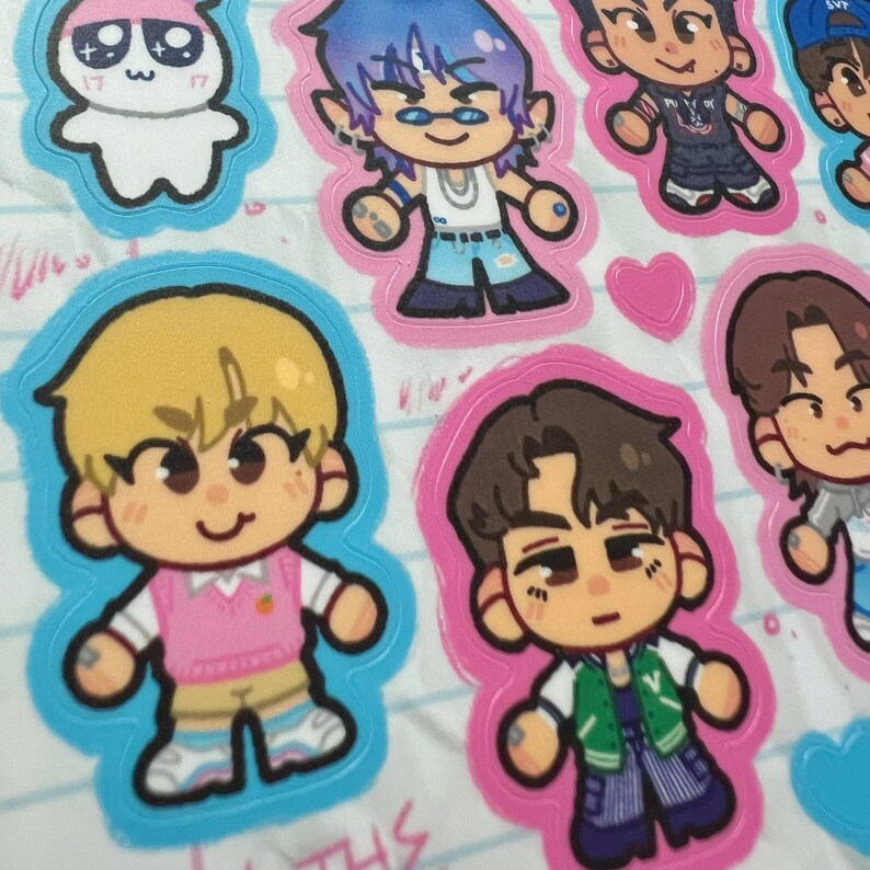 SVT Chibis Sticker Sheet - Etsy