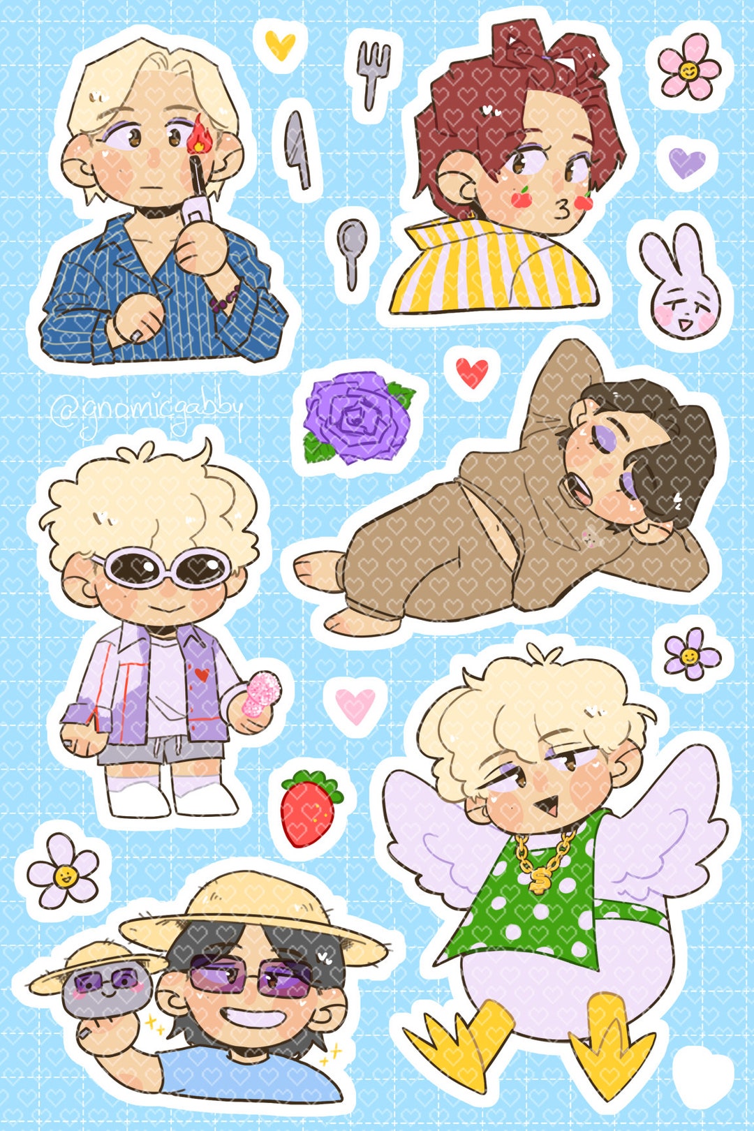 Jeonghan Sticker Sheet - Etsy