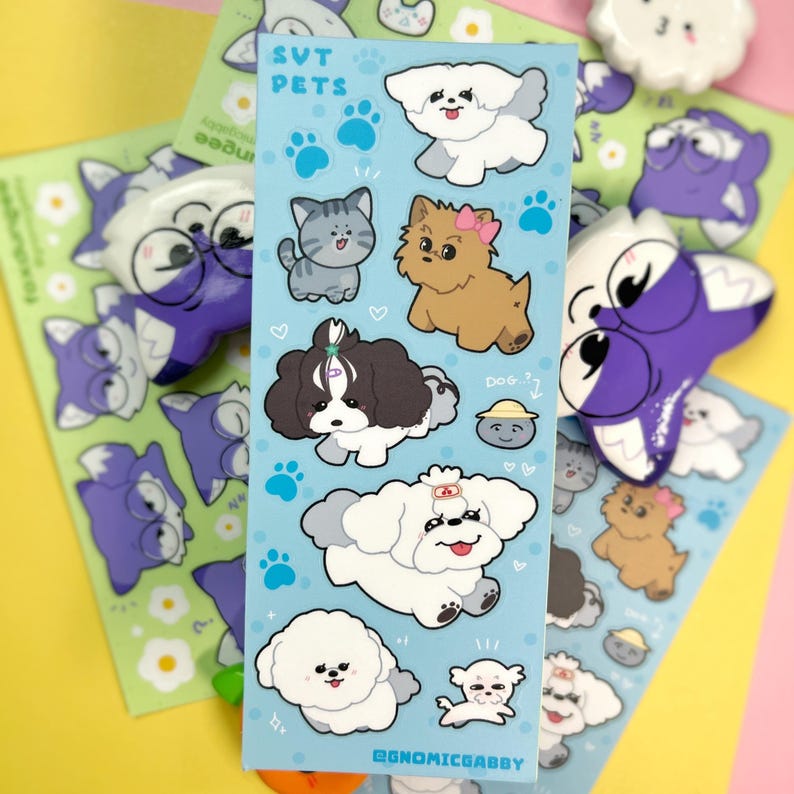 SVT Pets Sticker Sheet - Etsy