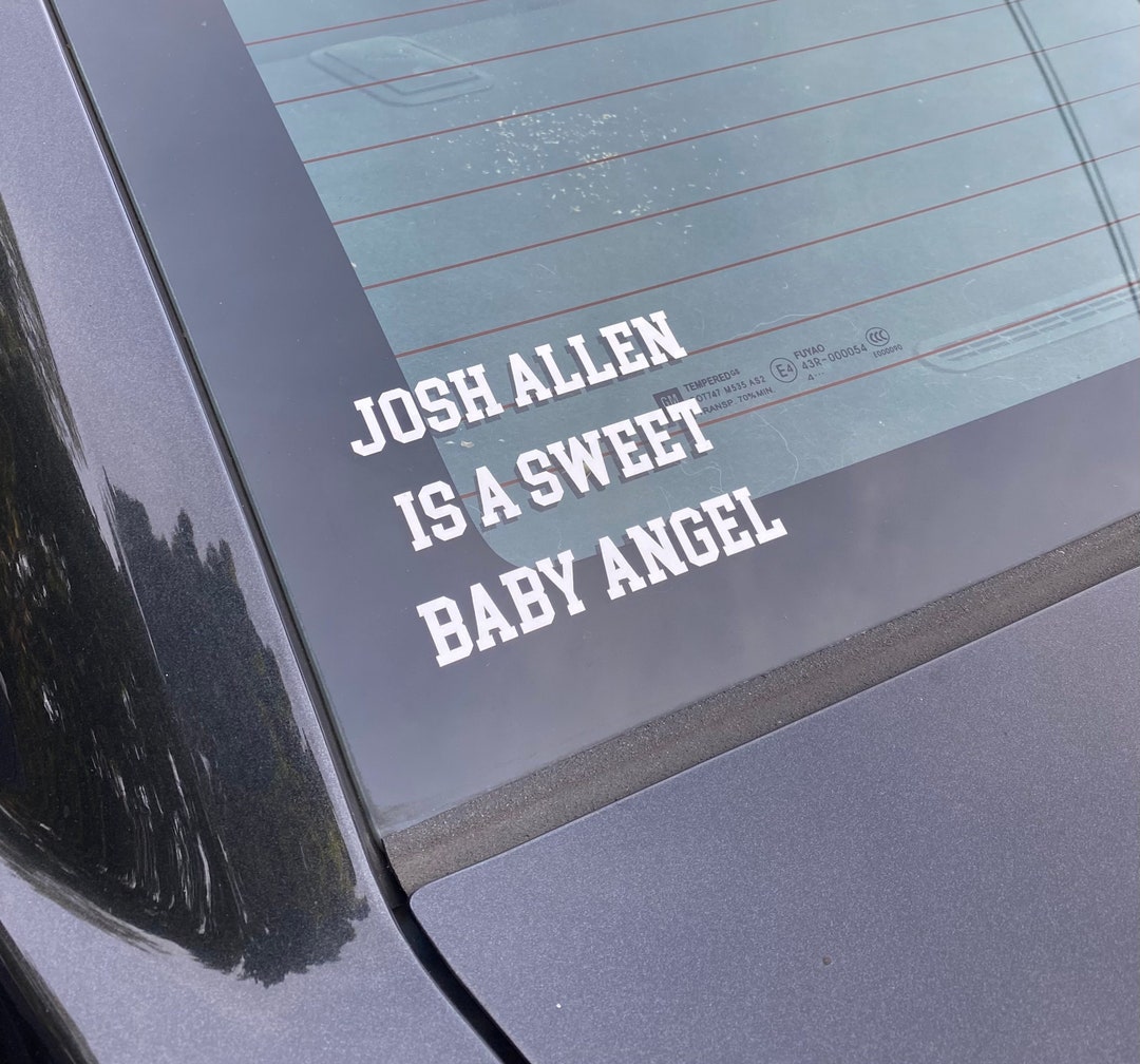 Josh Allen is a Sweet Baby Angel Car Decal - Etsy