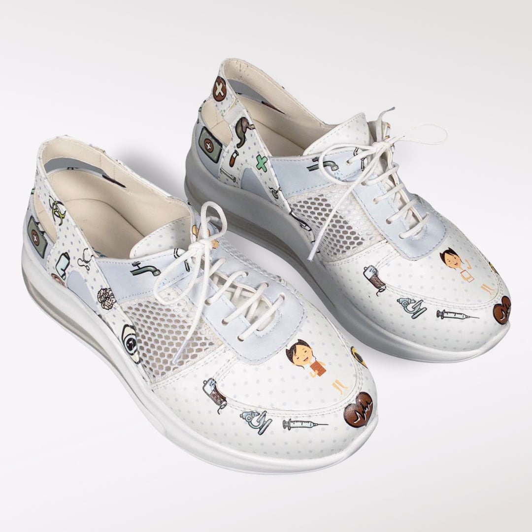 Doctor Nurse Leather Sneaker Clogs Nursing Shoes Supermax - Etsy