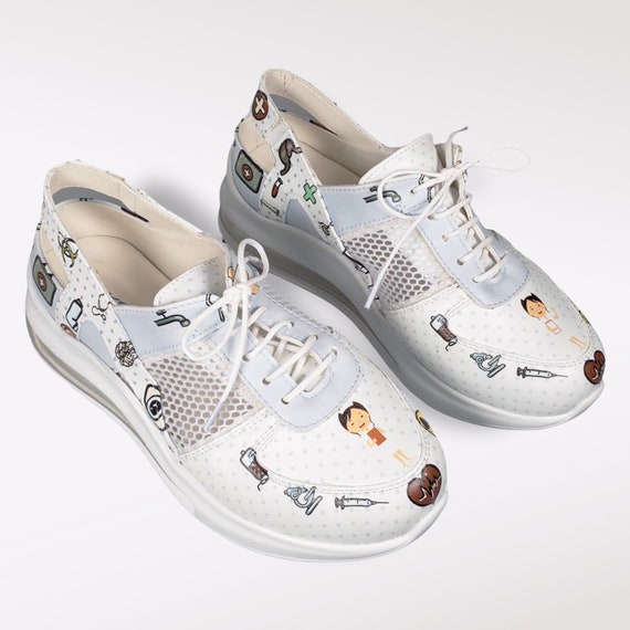 Doctor Nurse Leather Sneaker Clogs Nursing Shoes Supermax - Etsy
