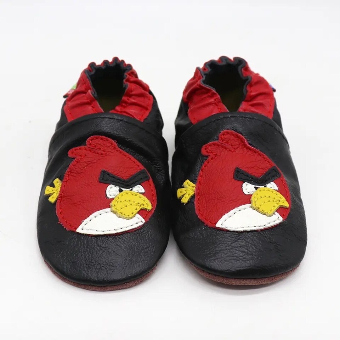 Angry Birds Leather Baby Shoes: Soft Sole First Walker Crib Shoes - Etsy