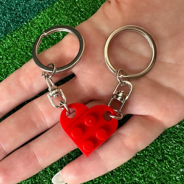 Lego® Heart Keychain - Etsy