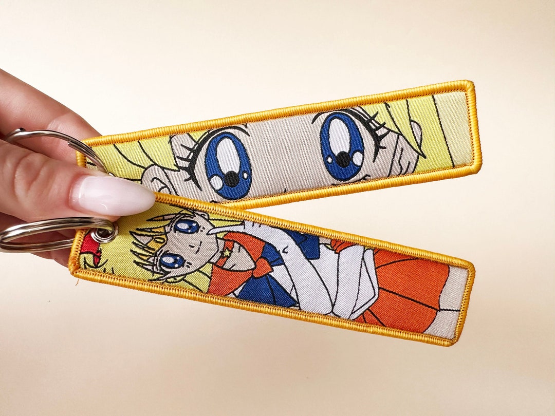 Yellow Sailor Moon Anime Key Tag, Anime Keychain, Anime Gift, Anime Jet ...
