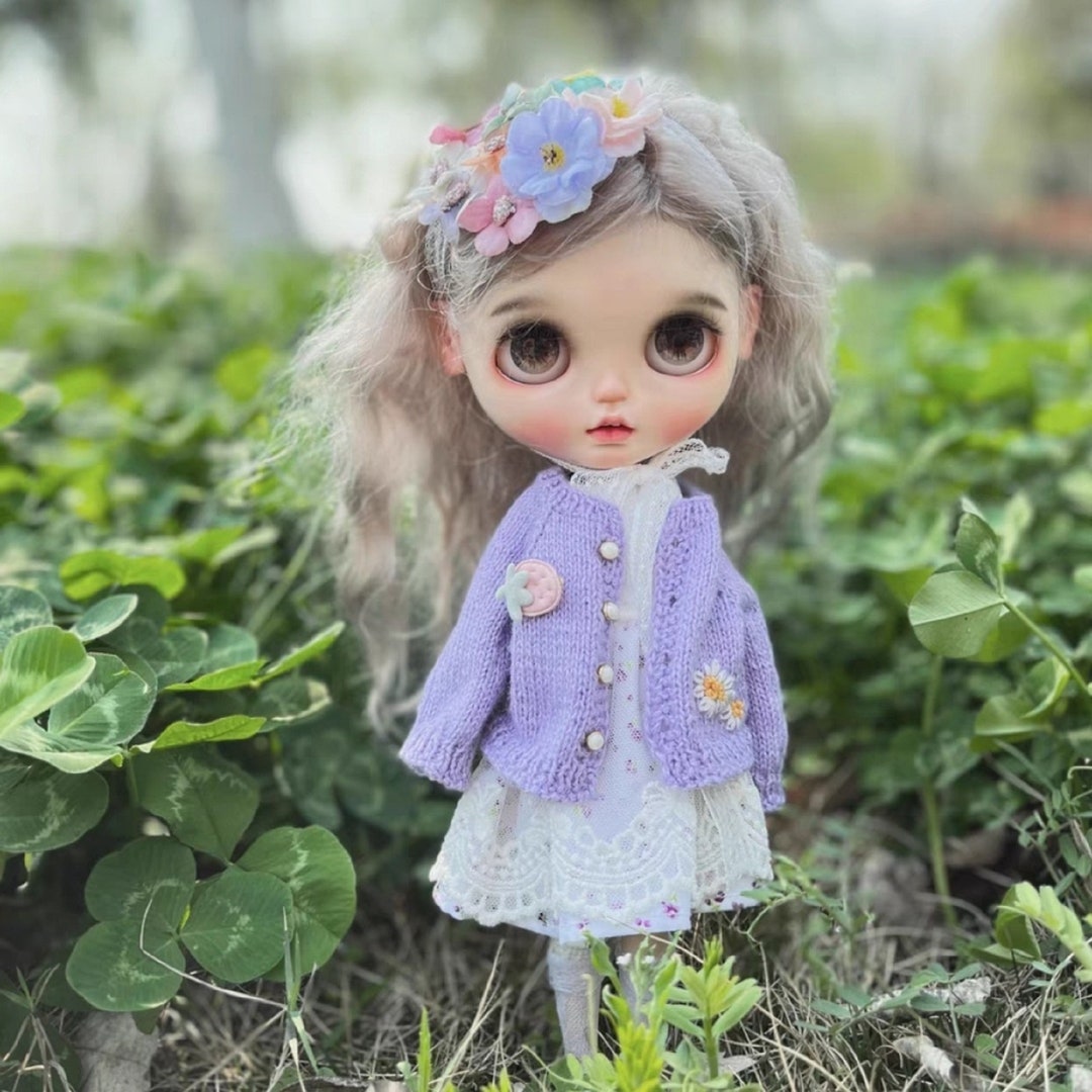 Blythe Four Piece Set Blythe Winter Clothes Blythe Purple - Etsy