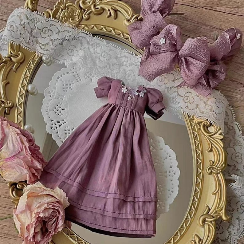 Blythe Two Piece Set Blythe Vintage Dress Blythe Pink Dress - Etsy