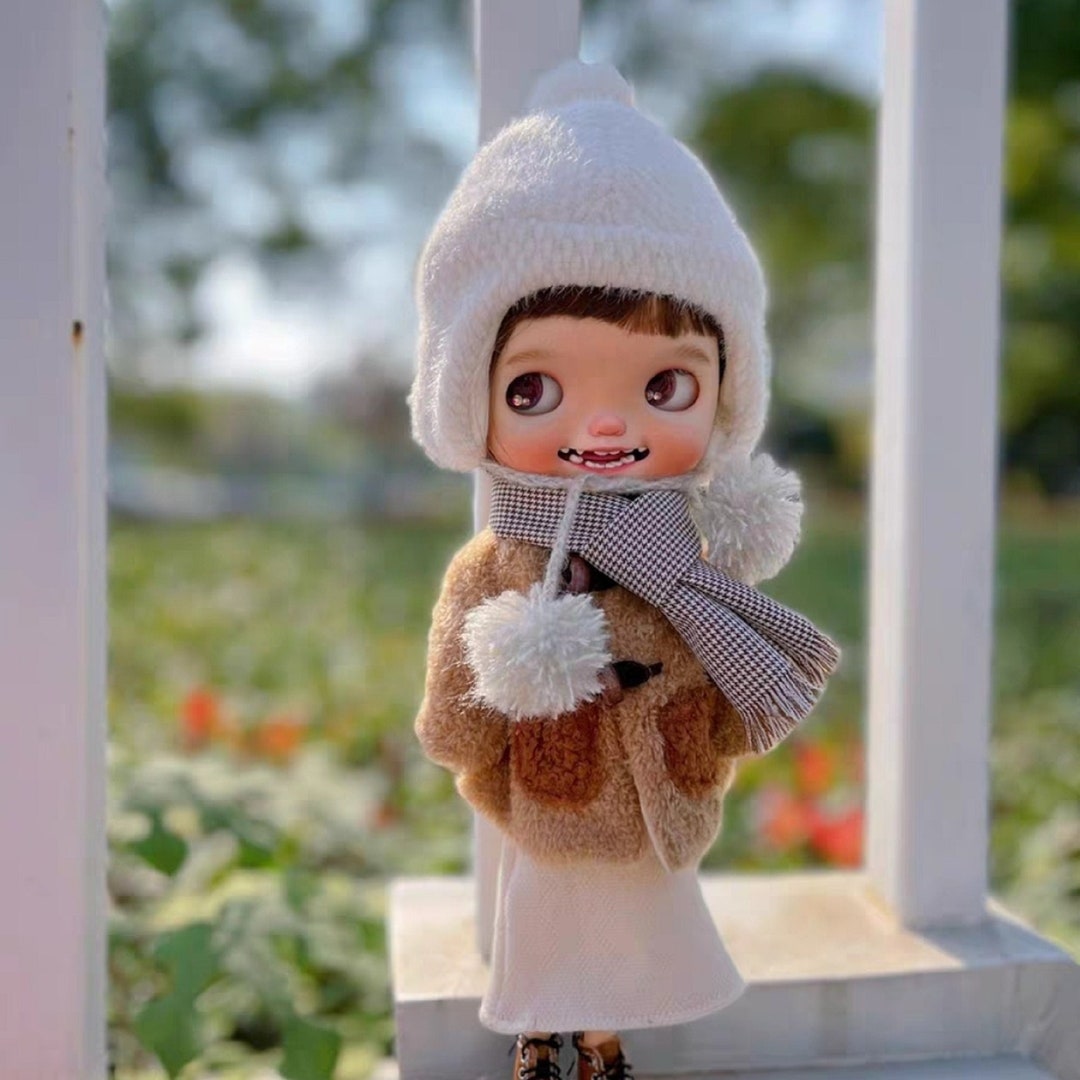 Blythe Four Piece Set, Blythe Winter Clothes, Blythe Knitted Hat, Neo ...