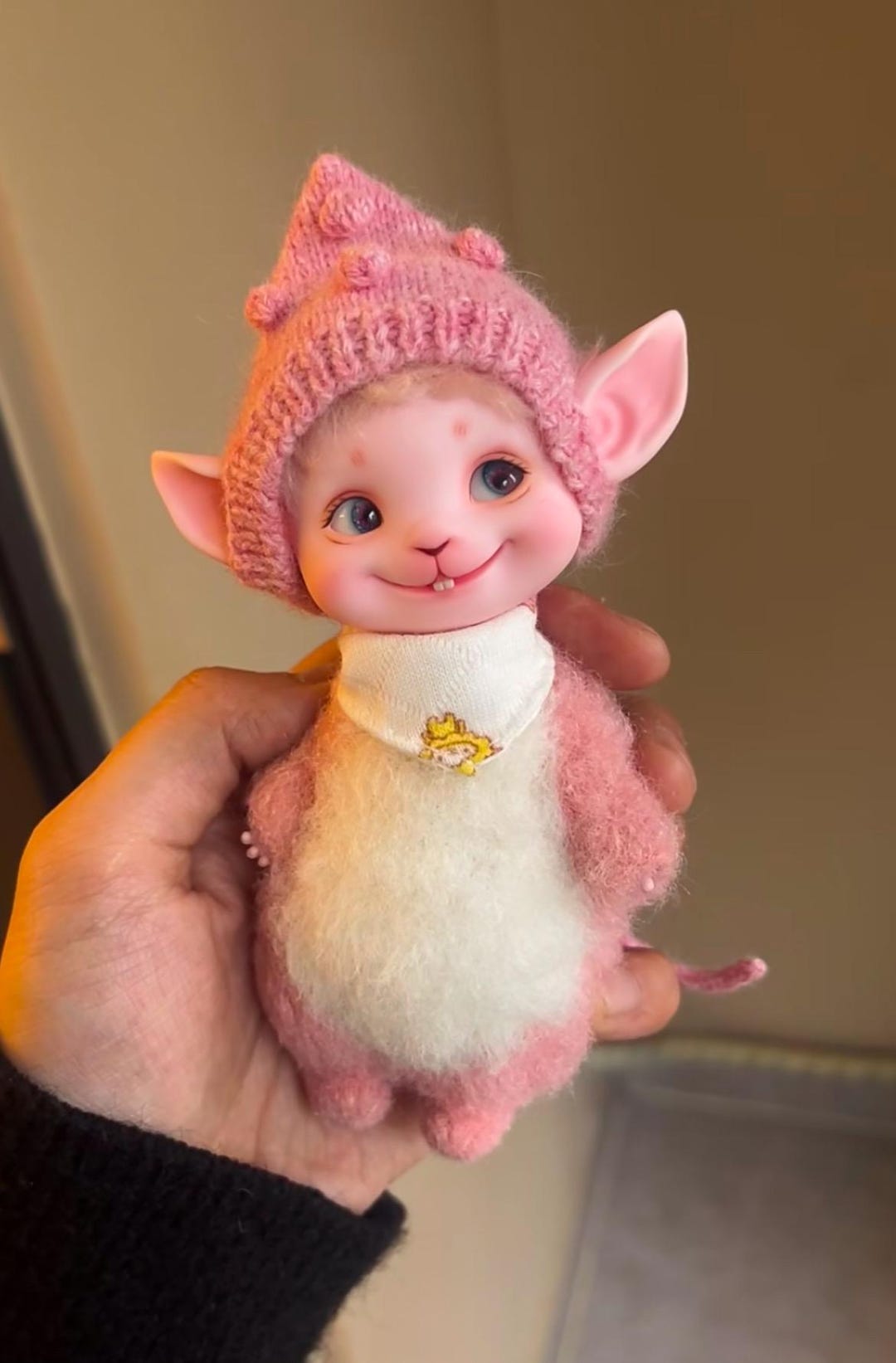 Ob11 Pink Loy, Ob11 Elf Doll, Resin Ob11 Doll, Movable Eyes, Lucy Doll ...