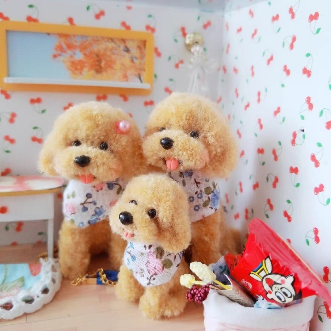 Miniature Dog,wool Stem Dog for Blythe/yosd/ob11 Doll,doll Pet,doll Dog ...