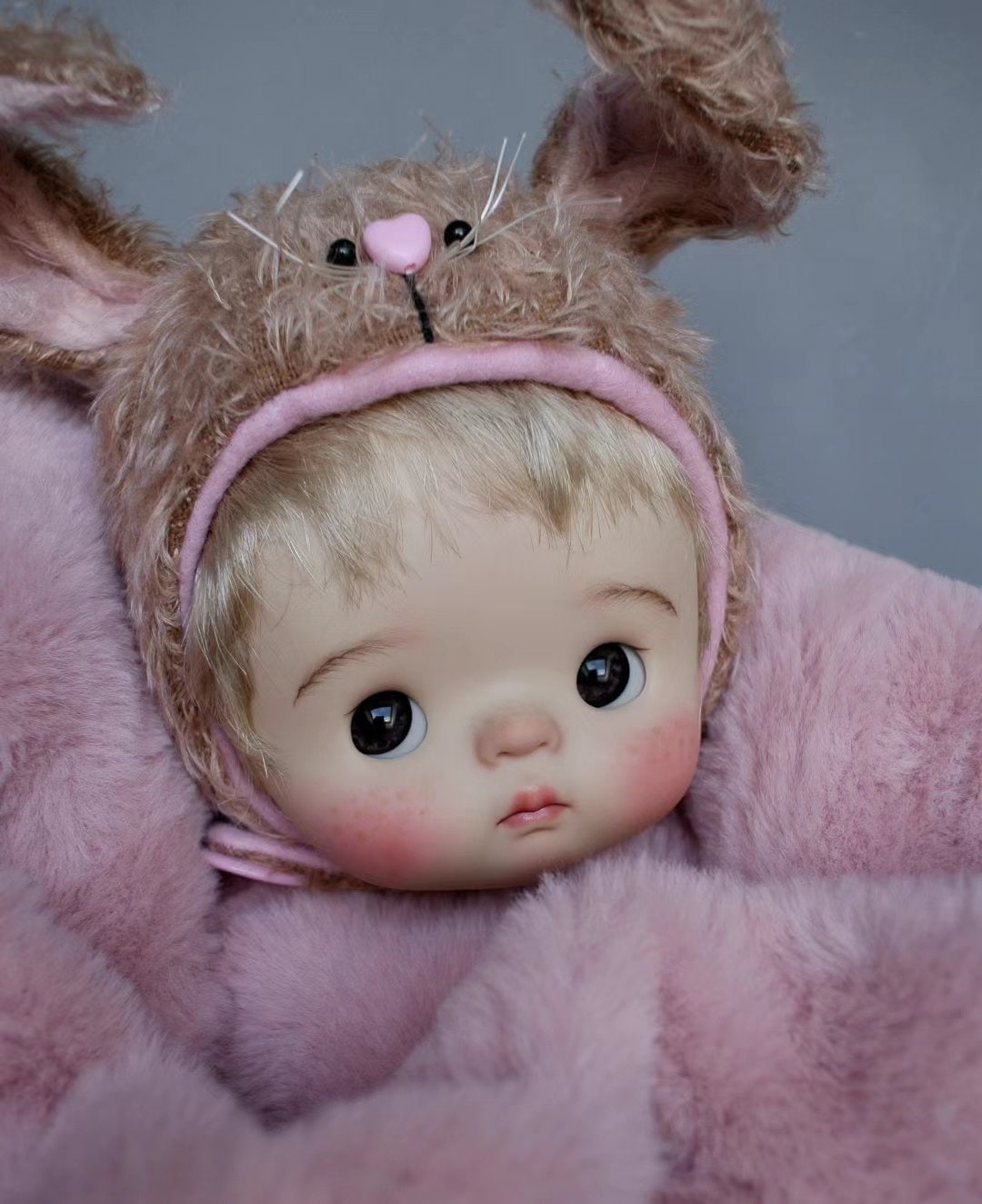 Mini Qbaby Kitty Doll With Pink Skin, BJD Doll, Qbaby, Custom Doll ...