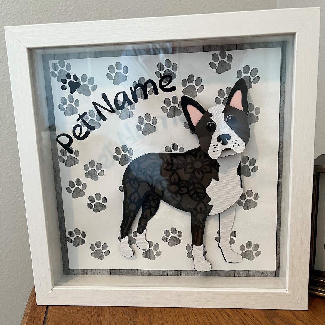 Shadow Box for Dog Pet Keepsake Shadowbox With - Etsy