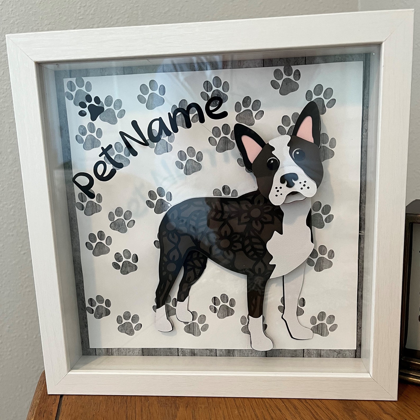Shadow Box for Dog Pet Keepsake Shadowbox With - Etsy