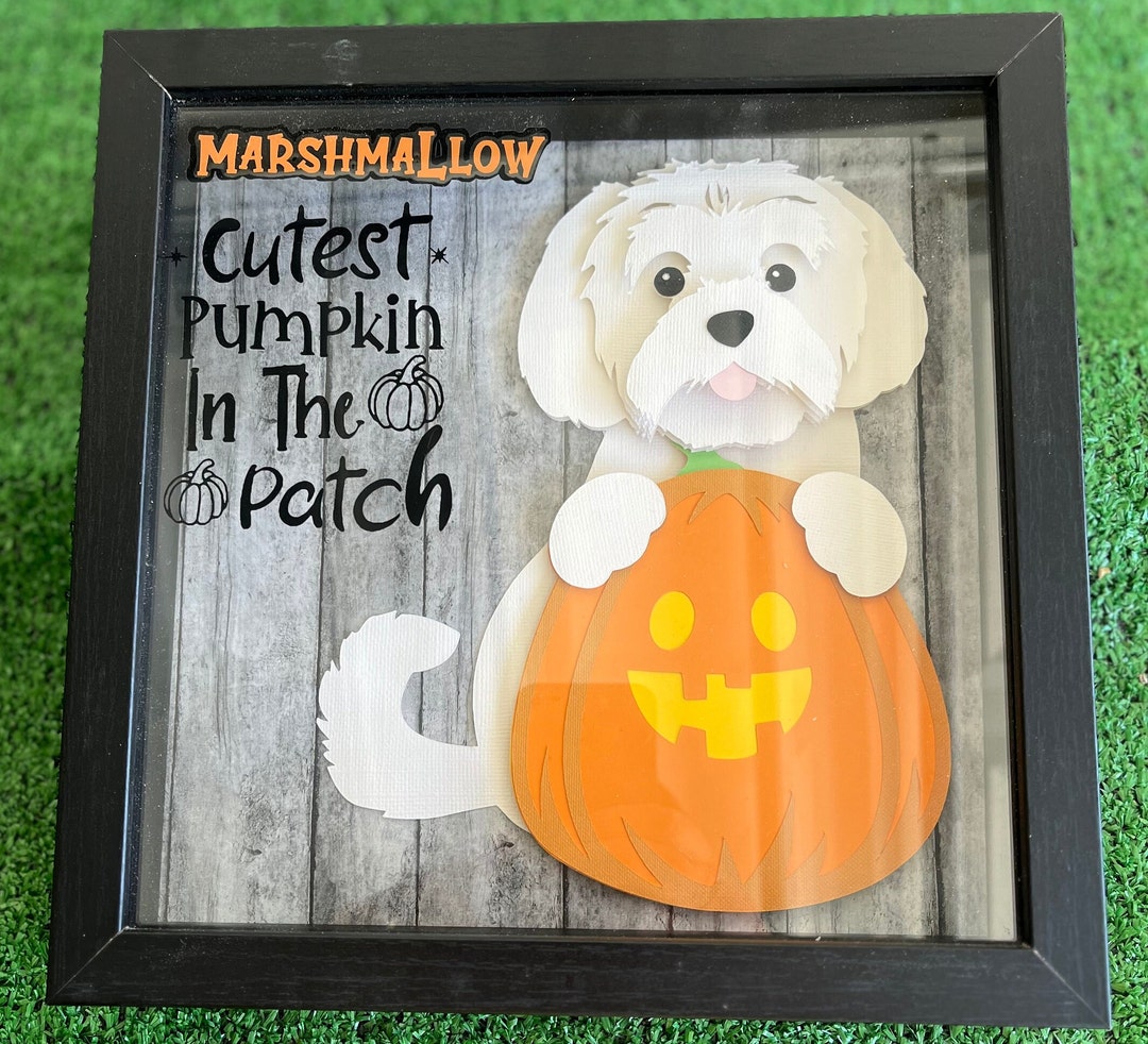 Shadow Box for Dog Personalize Custom Dog Shadow Boxes, Fall Lovers ...