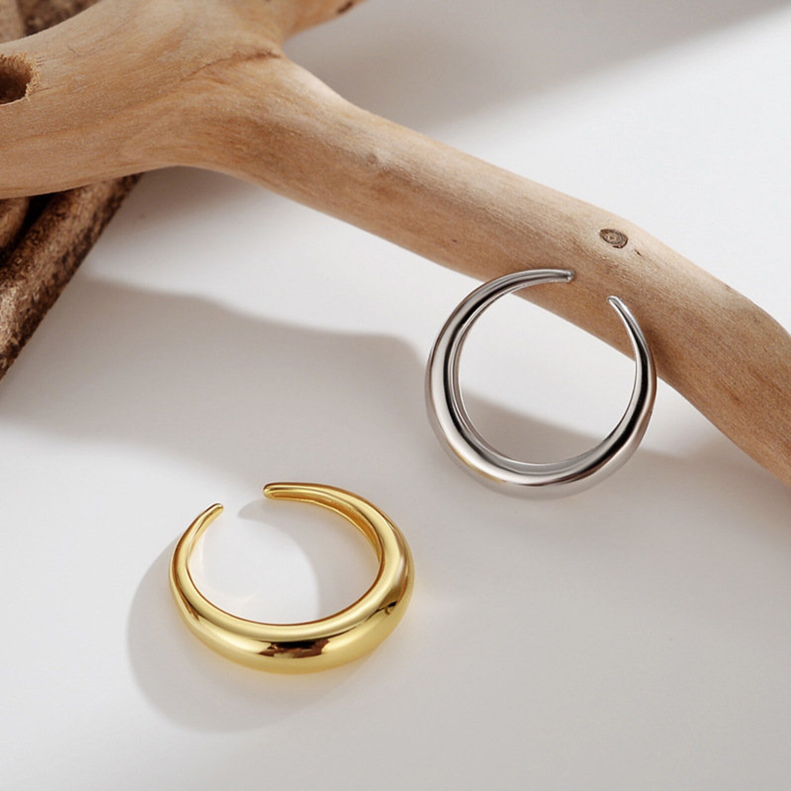 Tubular Ring, Chunky Ring, Unique Ring, Adjustable Ring, Dome Ring ...