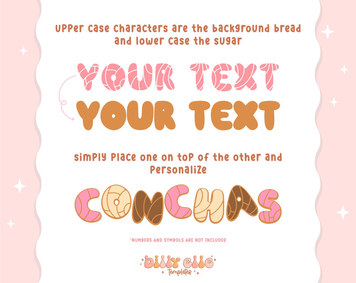 Mexican Conchas Font - Hand Written Font Type - Cricut Font File ...