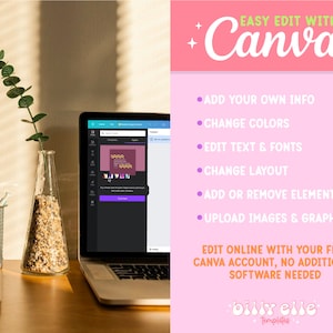 Editable Rainbow Colorful Logo Canva Template - DIY Small Business Logo ...